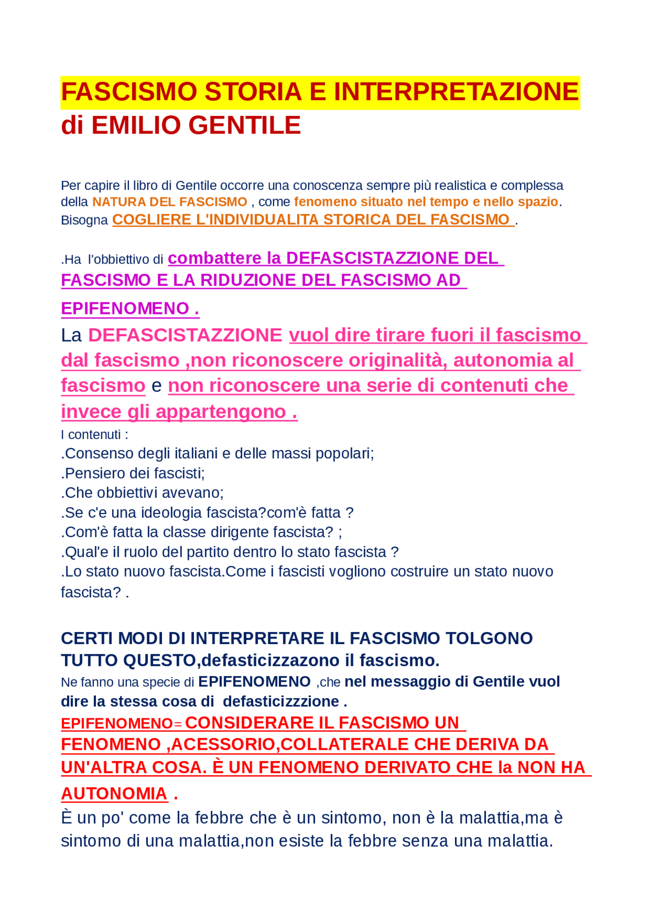 Fascismo Storia E Interpretazione Di Emilio Gentile Docsity