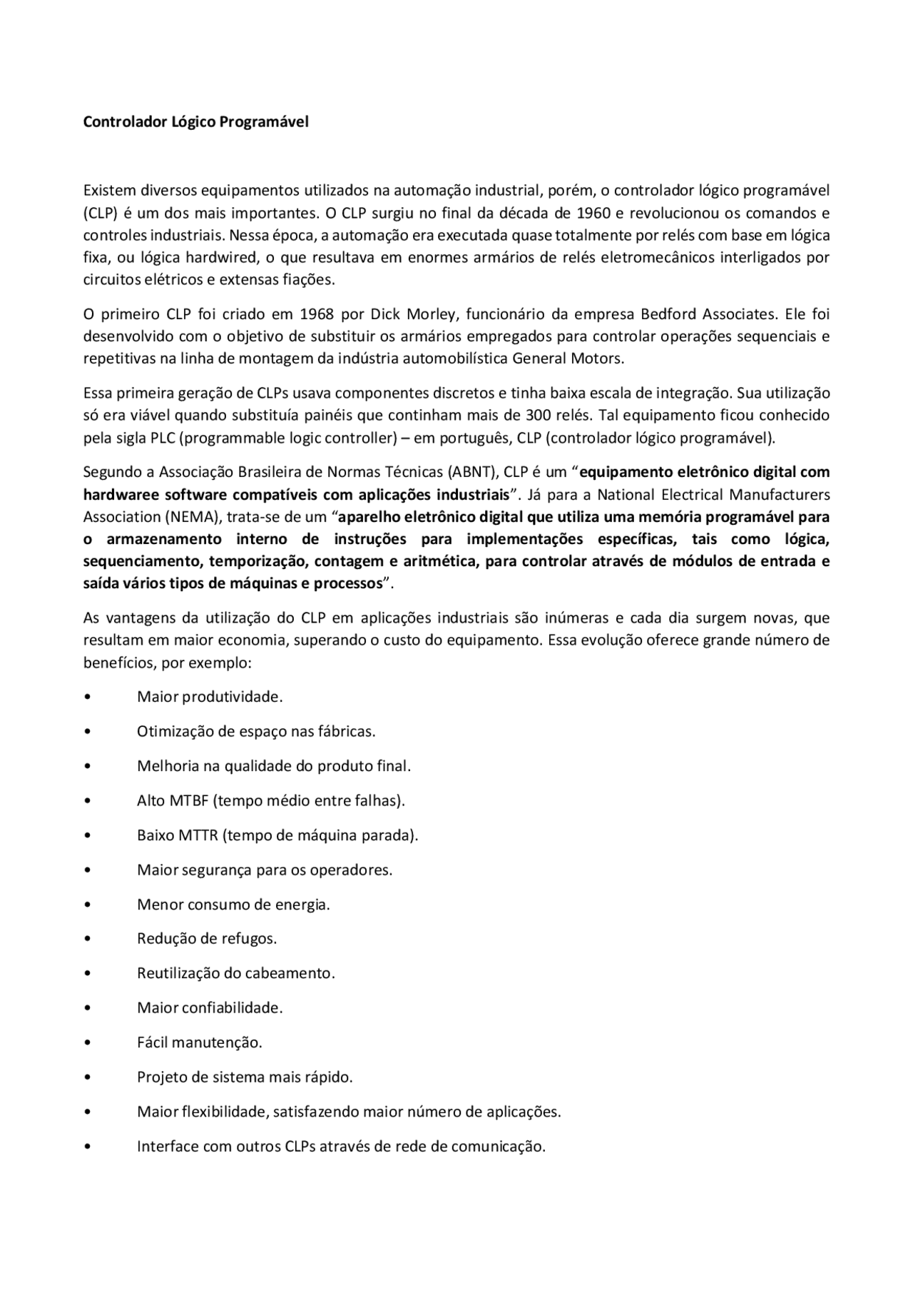 Controlador Lógico Programávelpdf Manuais Projetos Pesquisas