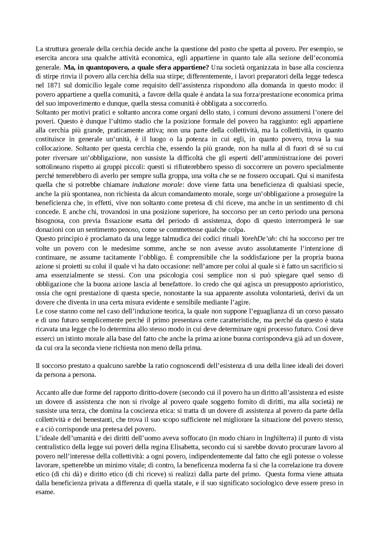 Il Povero George Simmel Docsity