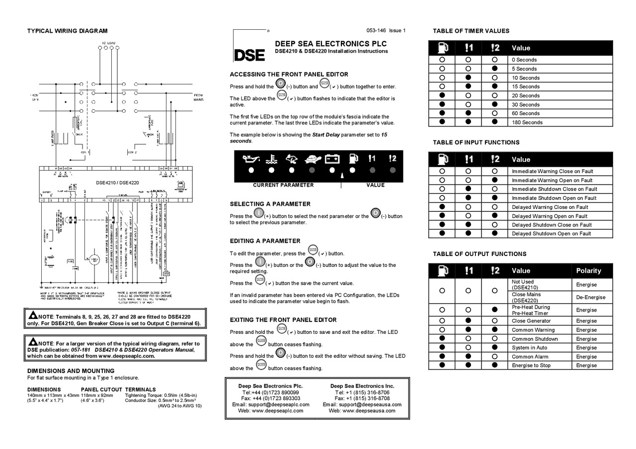Manual dse 4520 controladores geradores | Manuais, Projetos, Pesquisas ...