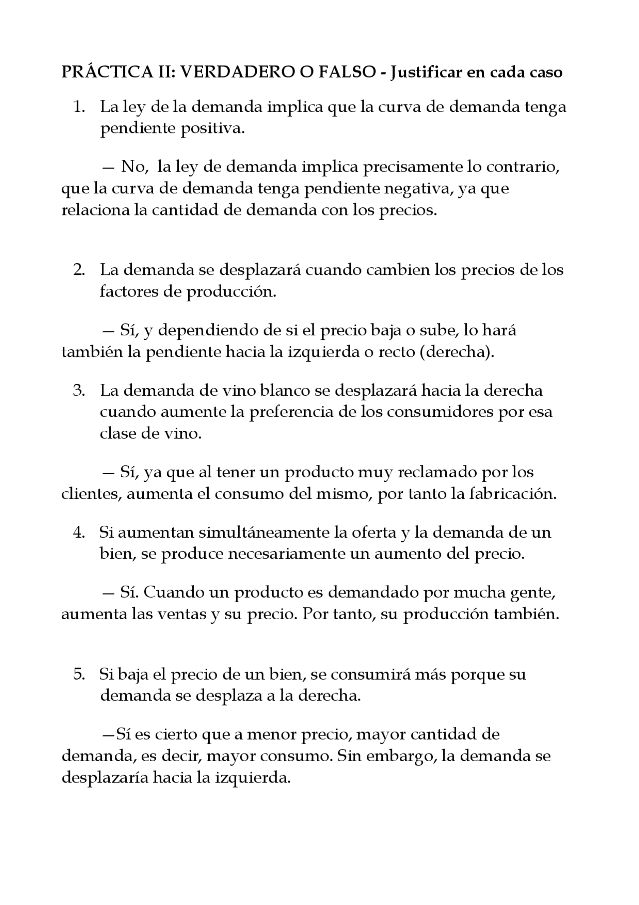 Ejercicios Economía Docsity