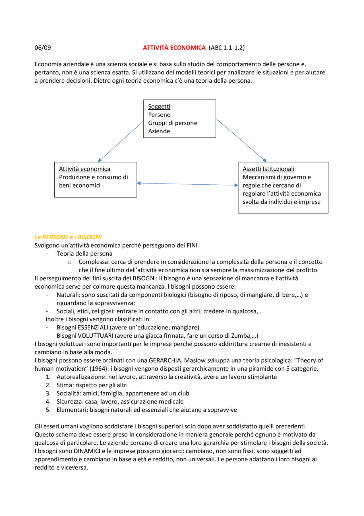 Economia Aziendale Parziale 1 Docsity