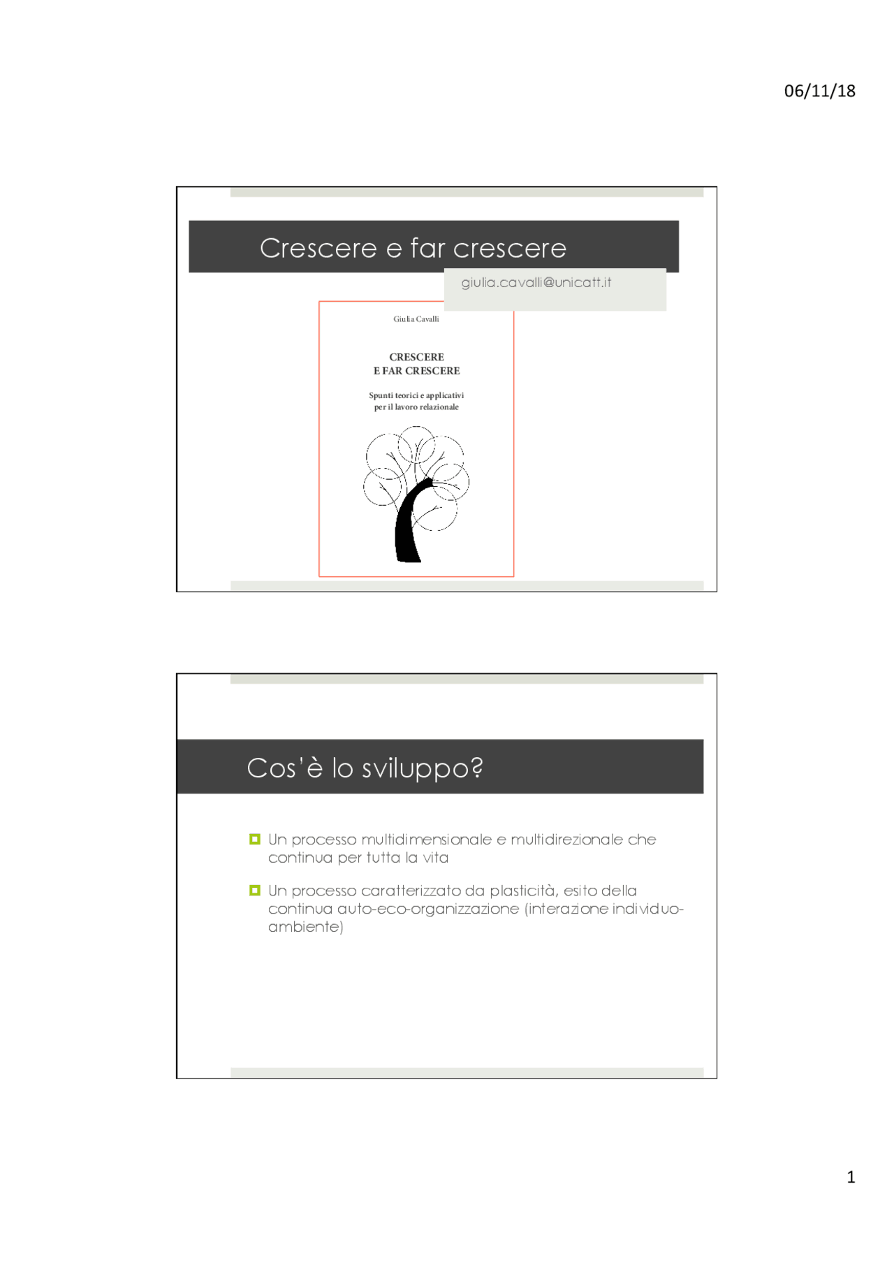Slide Su Crescere E Far Crescere Parte 1 Docsity