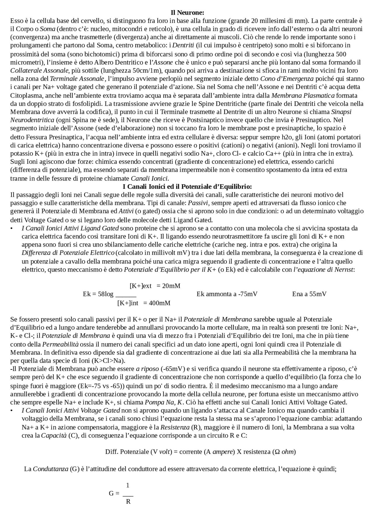 Riassunto Manuale Fondamenti Di Neuroscienze Sintesi Del Corso Di