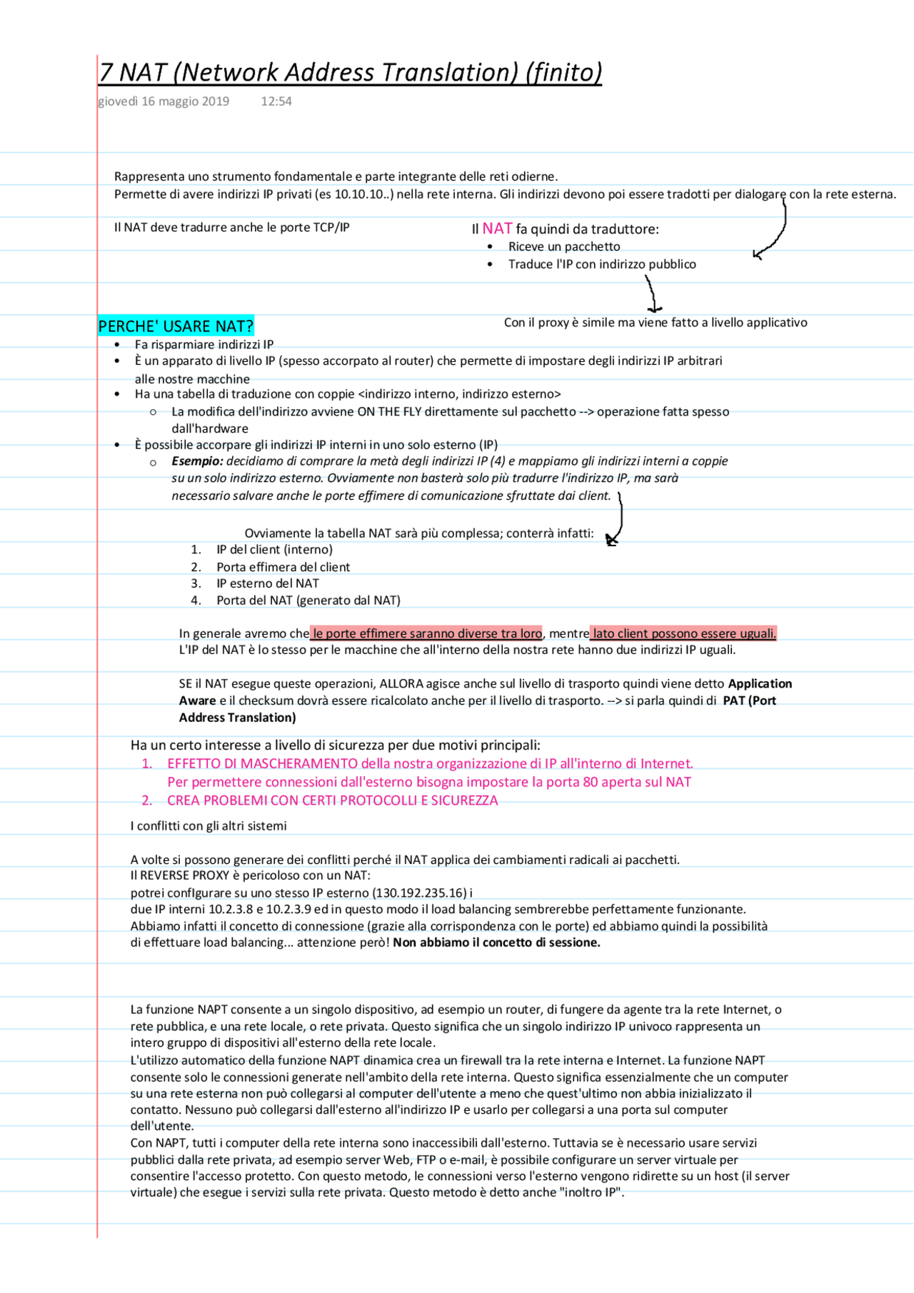 Riassunto Sicurezza Delle Reti Docsity