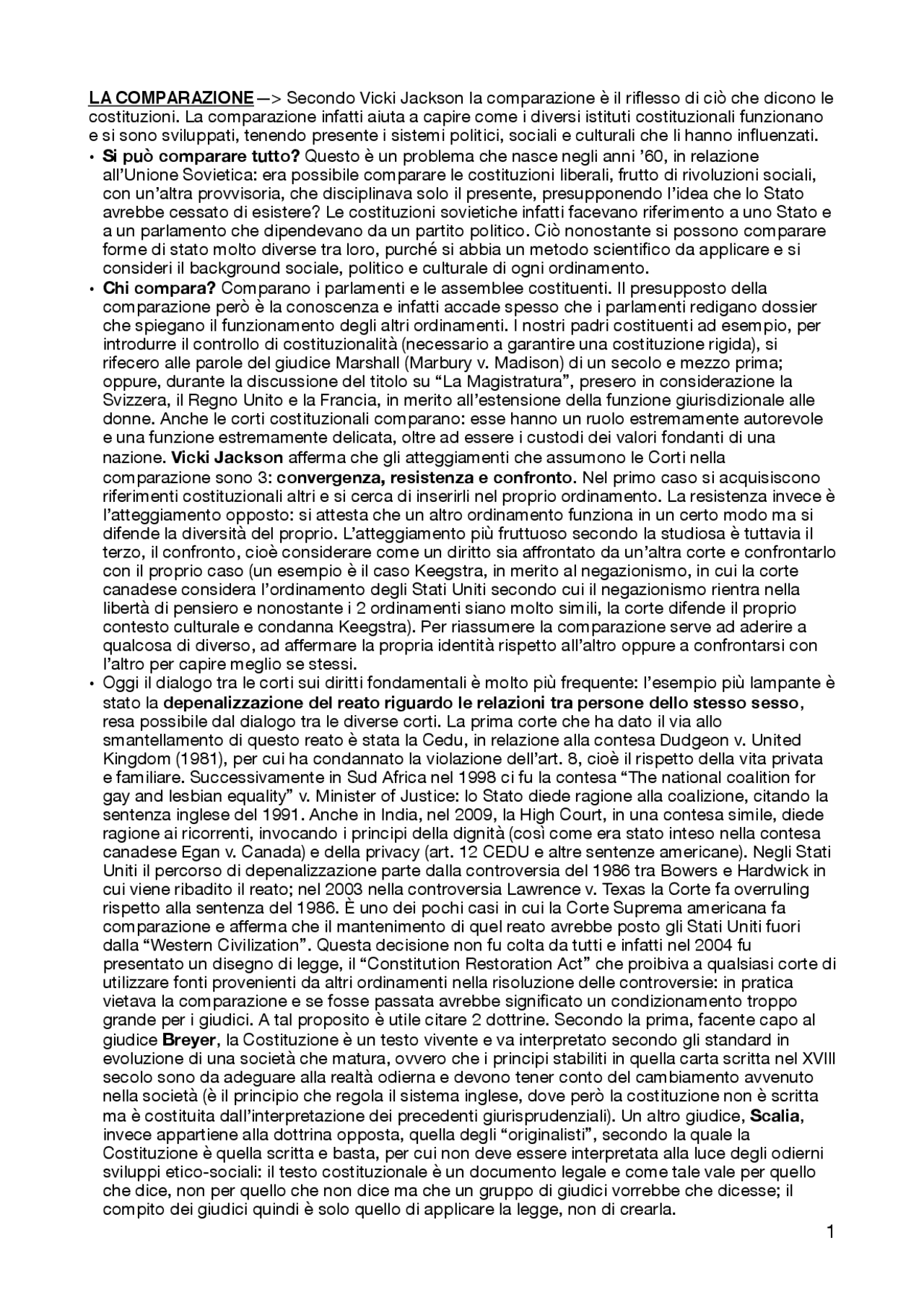 Appunti Diritto Costituzionale Profssa Piciocchi Docsity