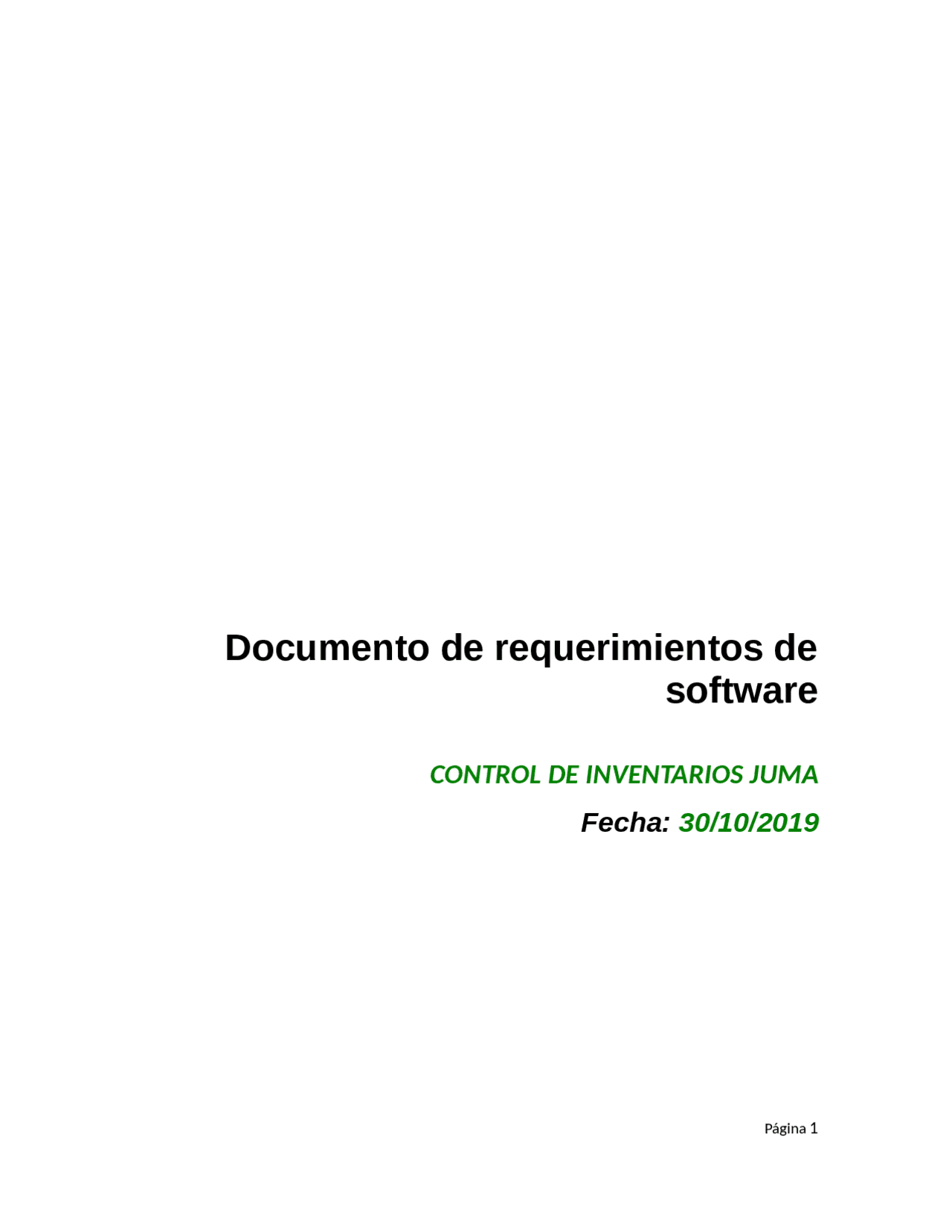 Documentos de requerimientos - Docsity