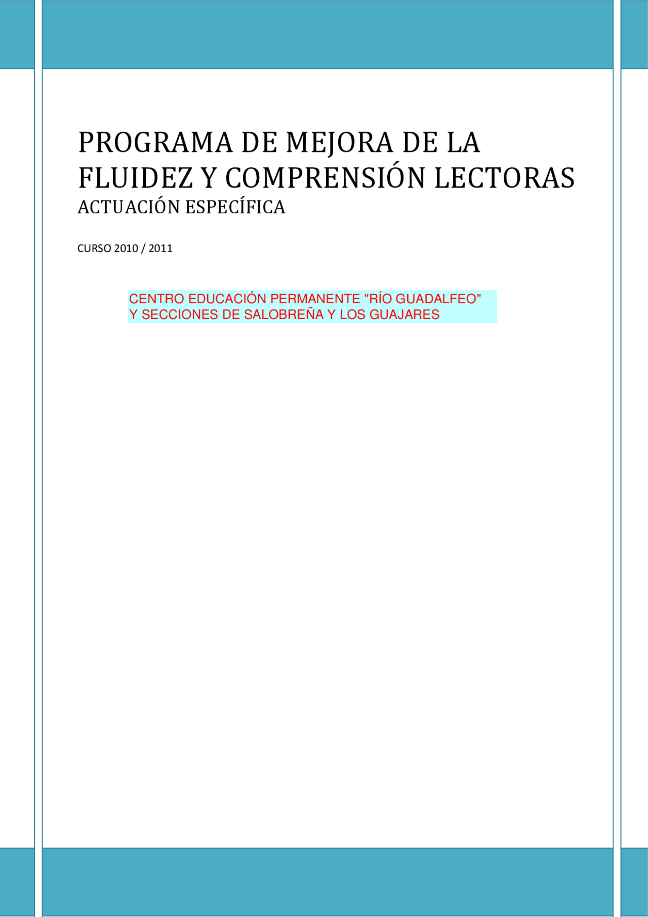 Fluidez Y Comprensión Lectora Docsity