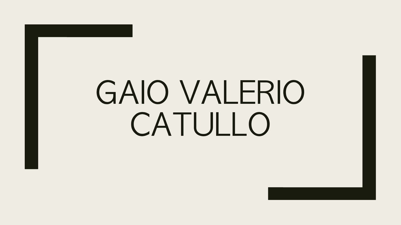 Gaio Valerio Catullo Docsity