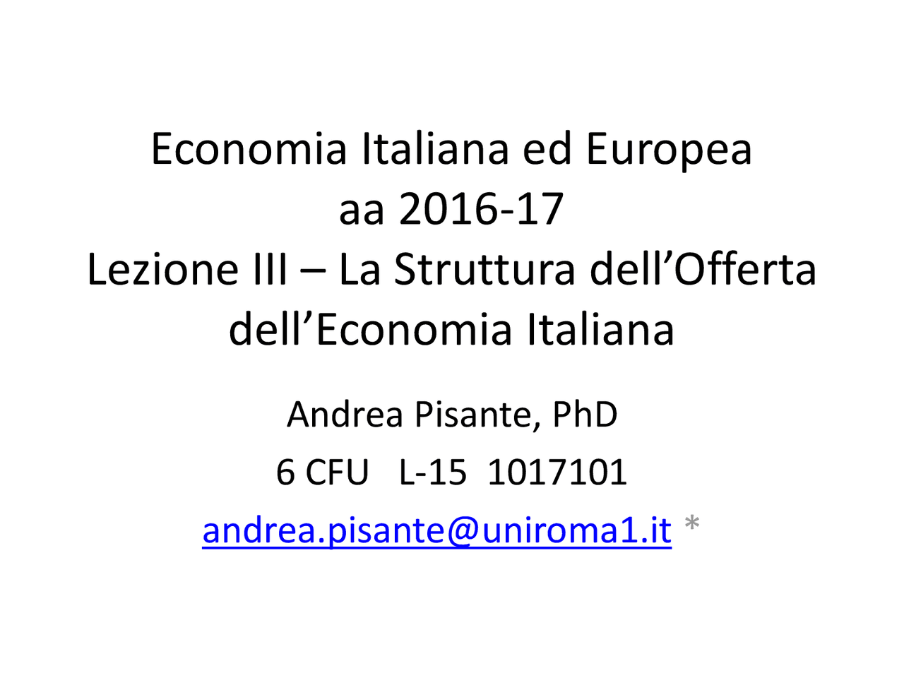 Economia Dello Sviluppo Docsity
