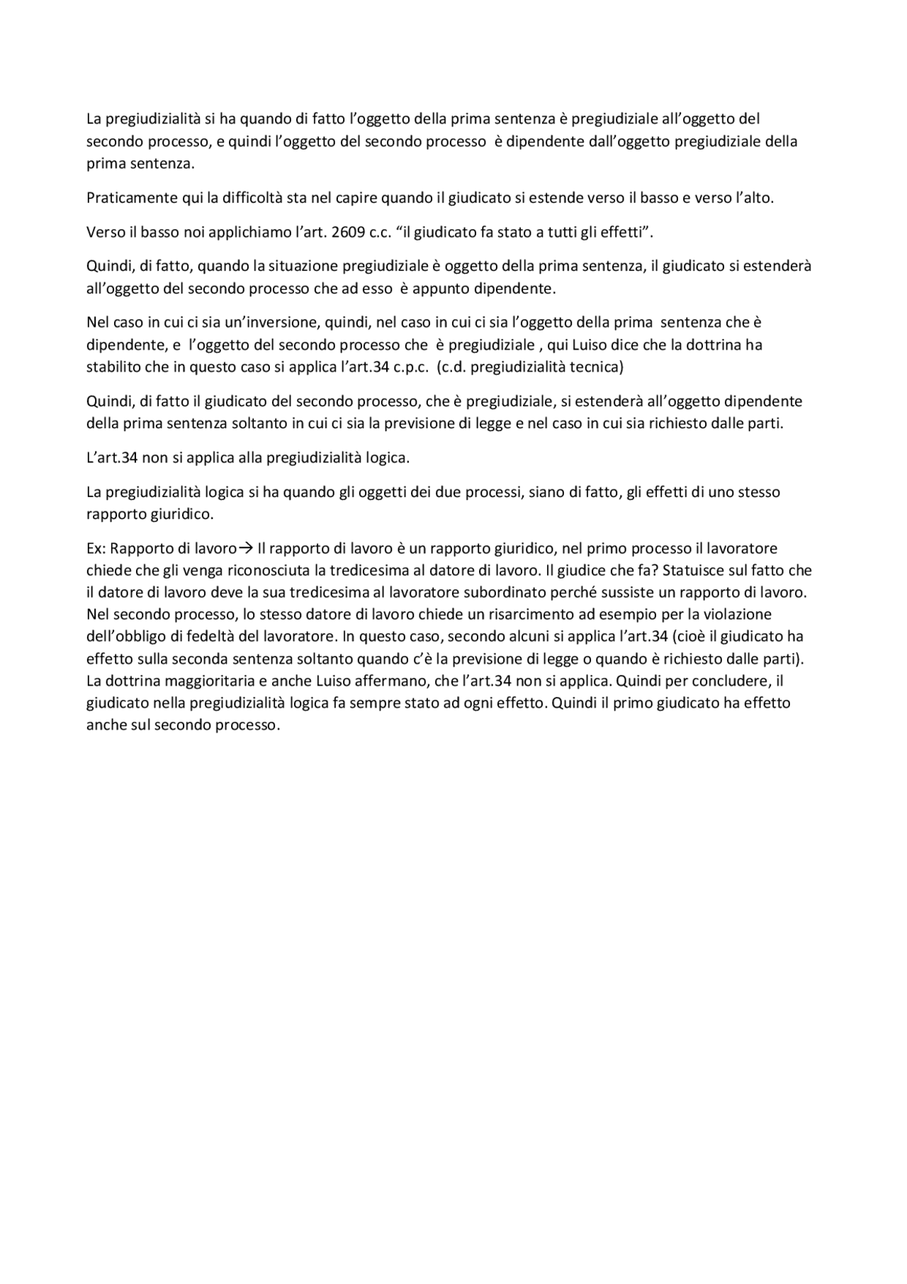 Diritto Processuale Civile Docsity