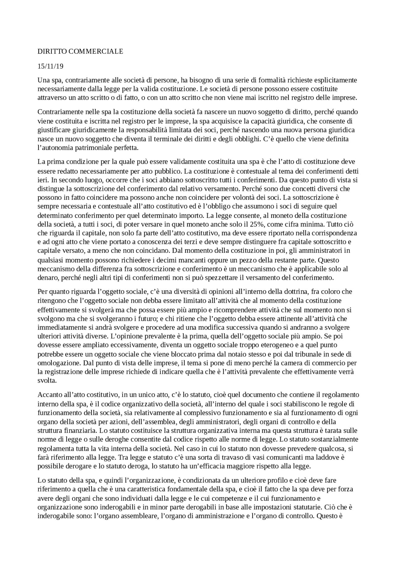 Lezione Di Commerciale Docsity