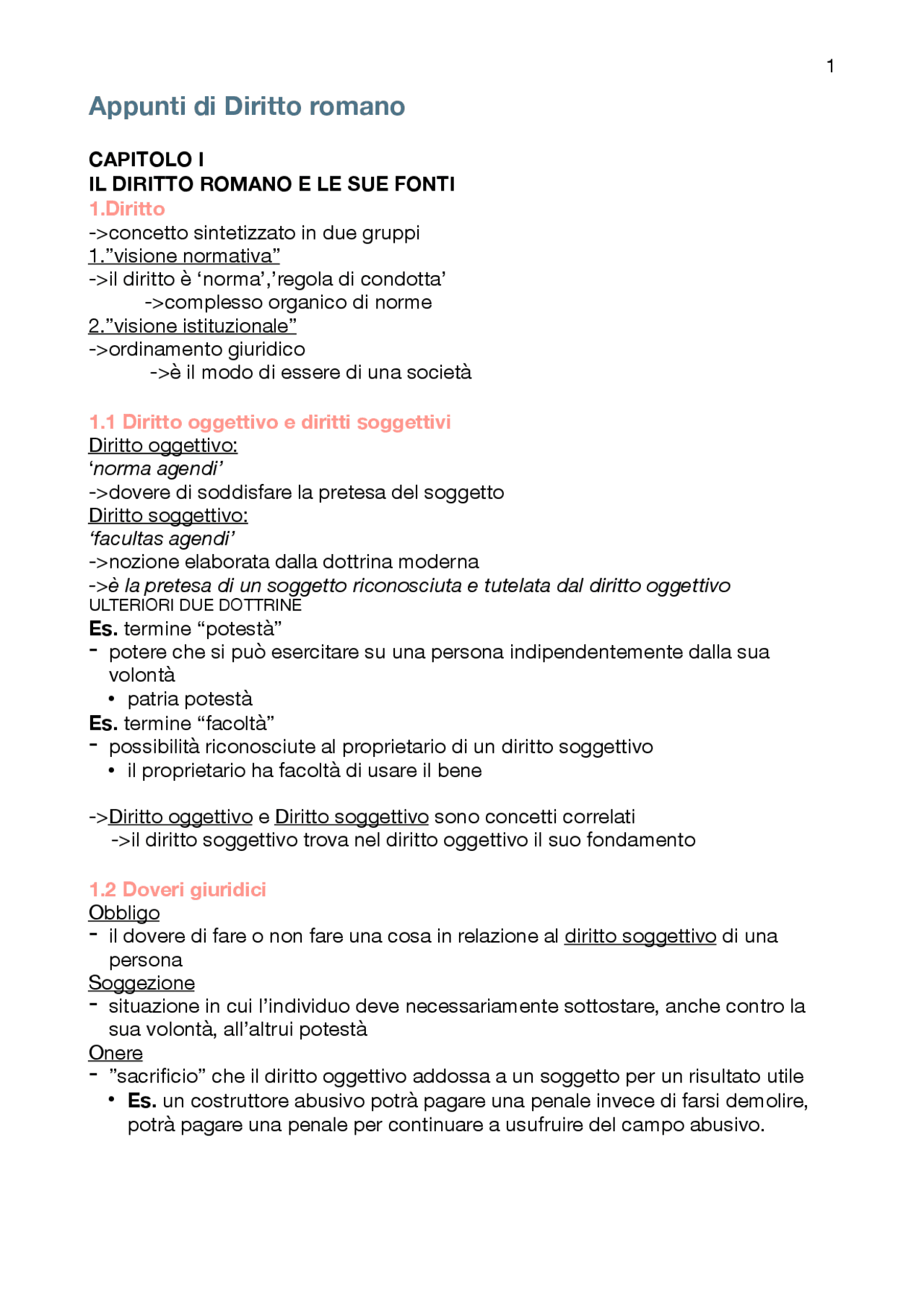 Appunti Diritto Romano Docsity