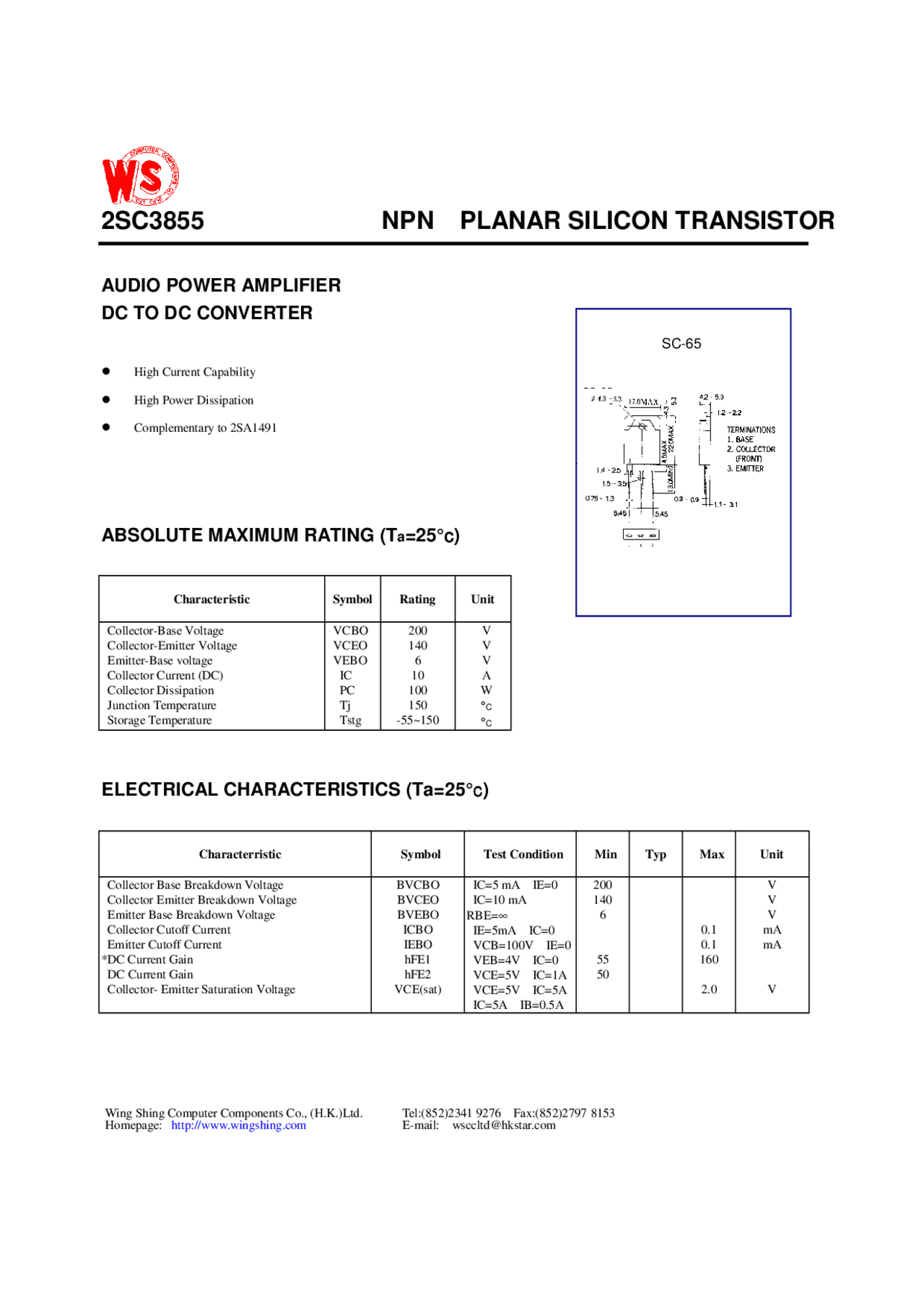Electronic datasheet - Docsity