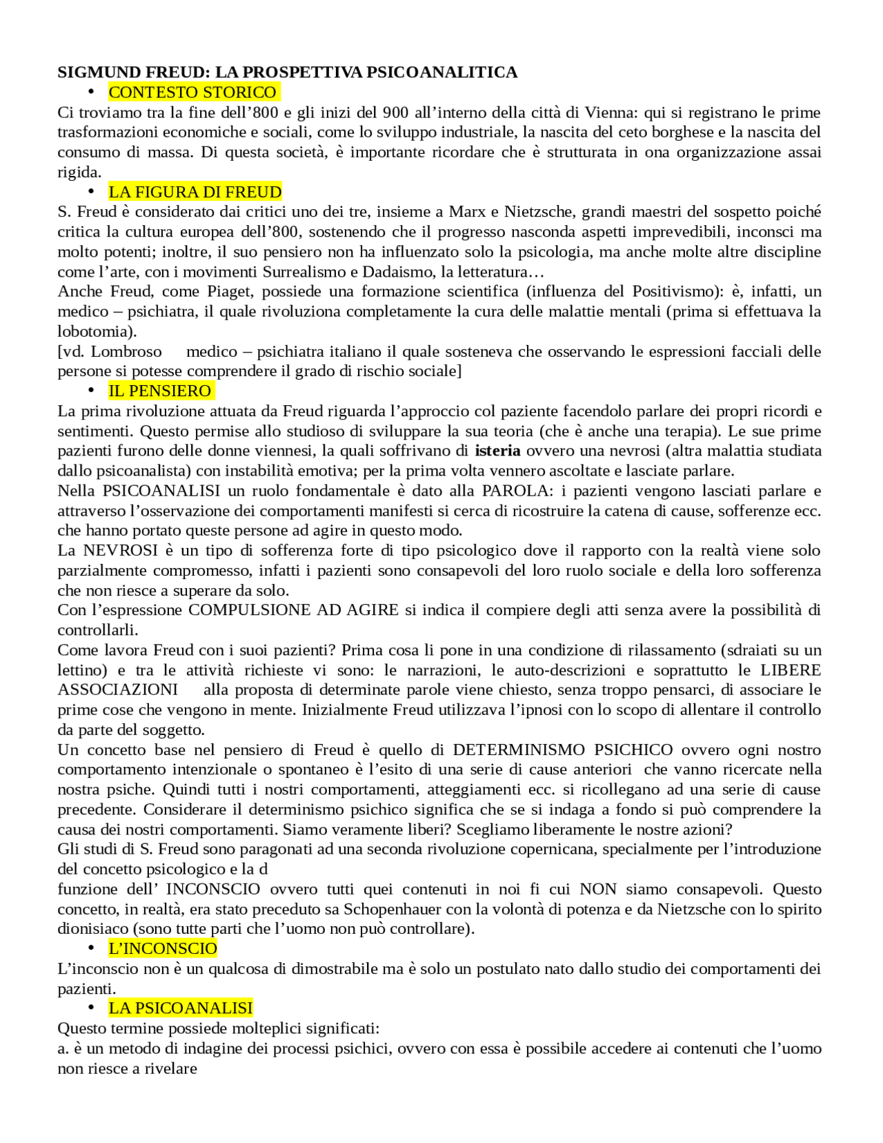 Freud Teoria Psicosessuale Docsity