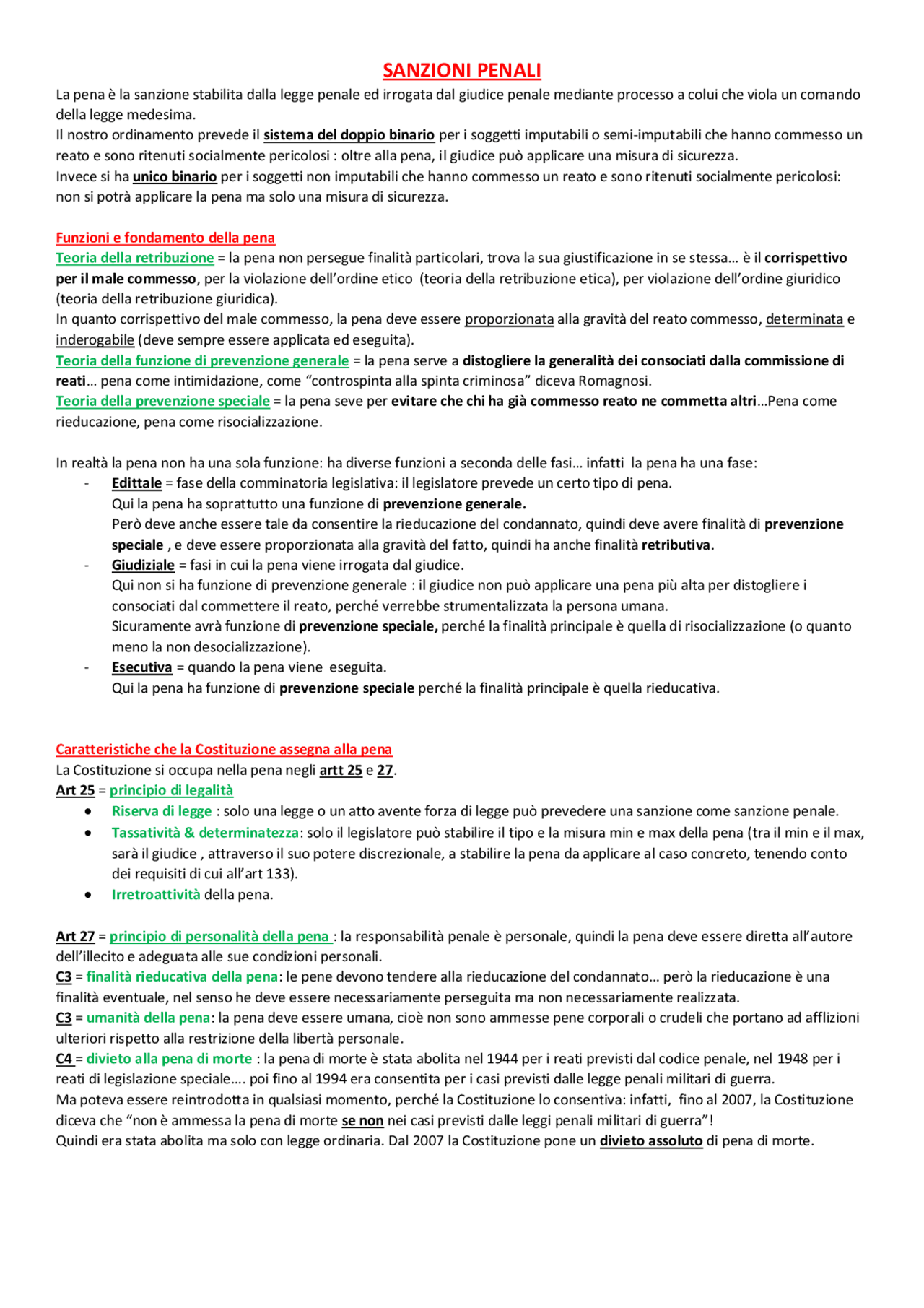 Diritto Penale 3 Giurisprudenza Docsity