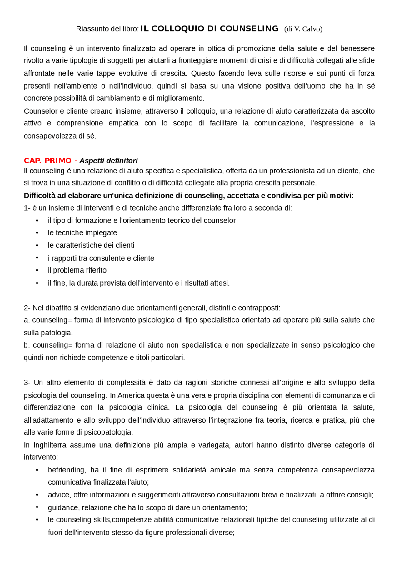 Il Colloquio Di Counseling Tecniche Di Intervento Nella Relazione Di