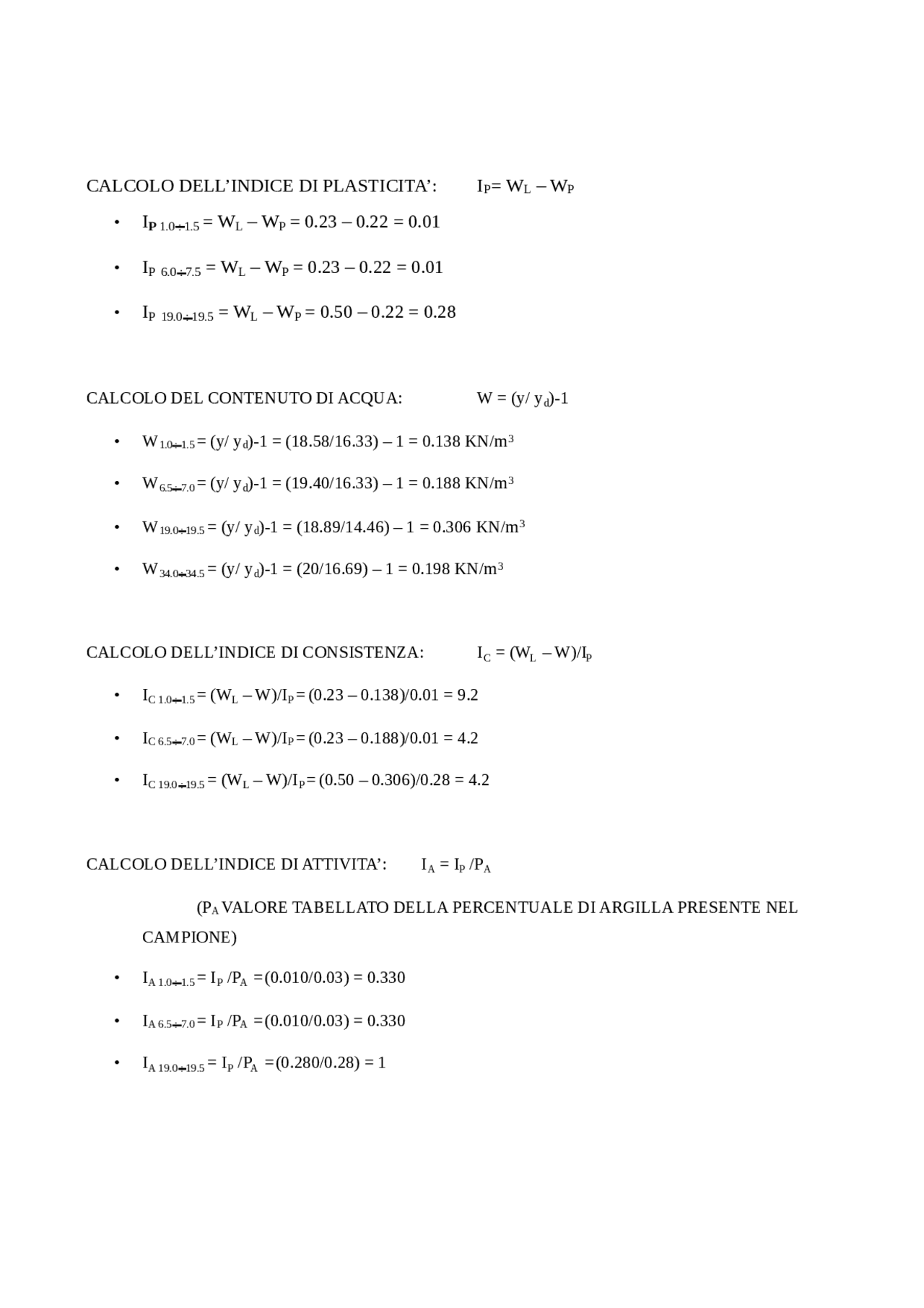 Elaborato 1 Geotecnica Docsity
