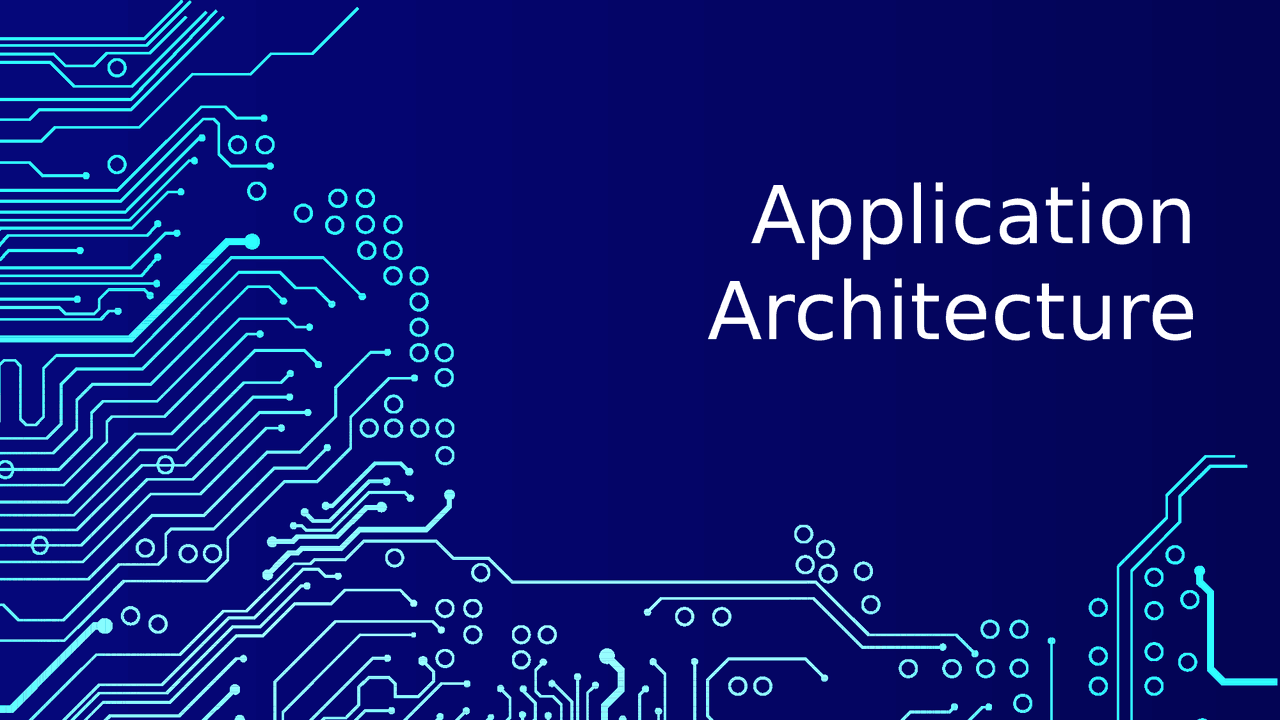 Application architecture - Docsity