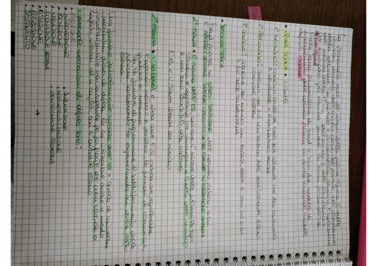 Psicologia Generale Primo Modulo Docsity