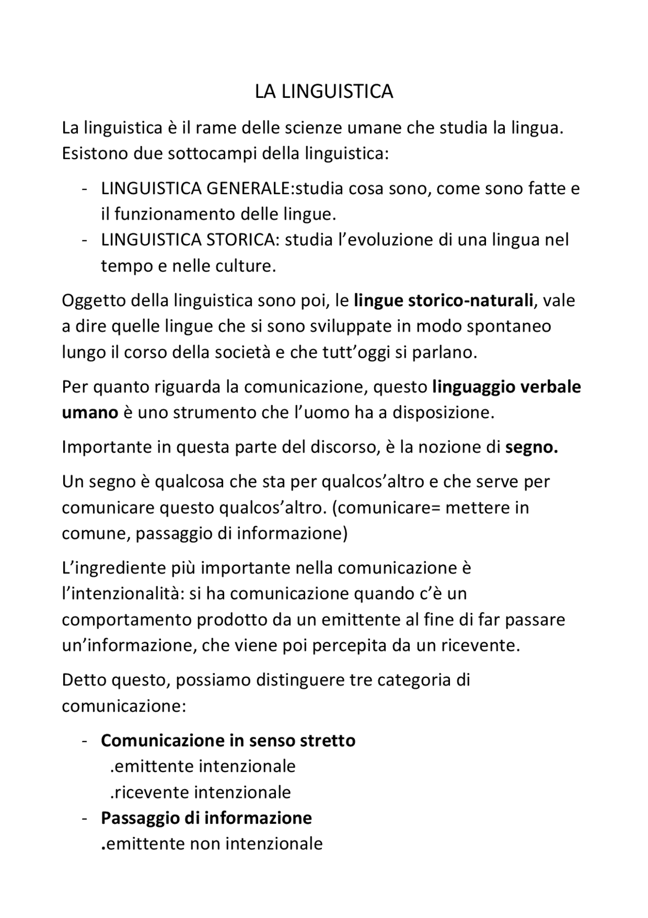 La Linguistica Berruto Cerruti Docsity