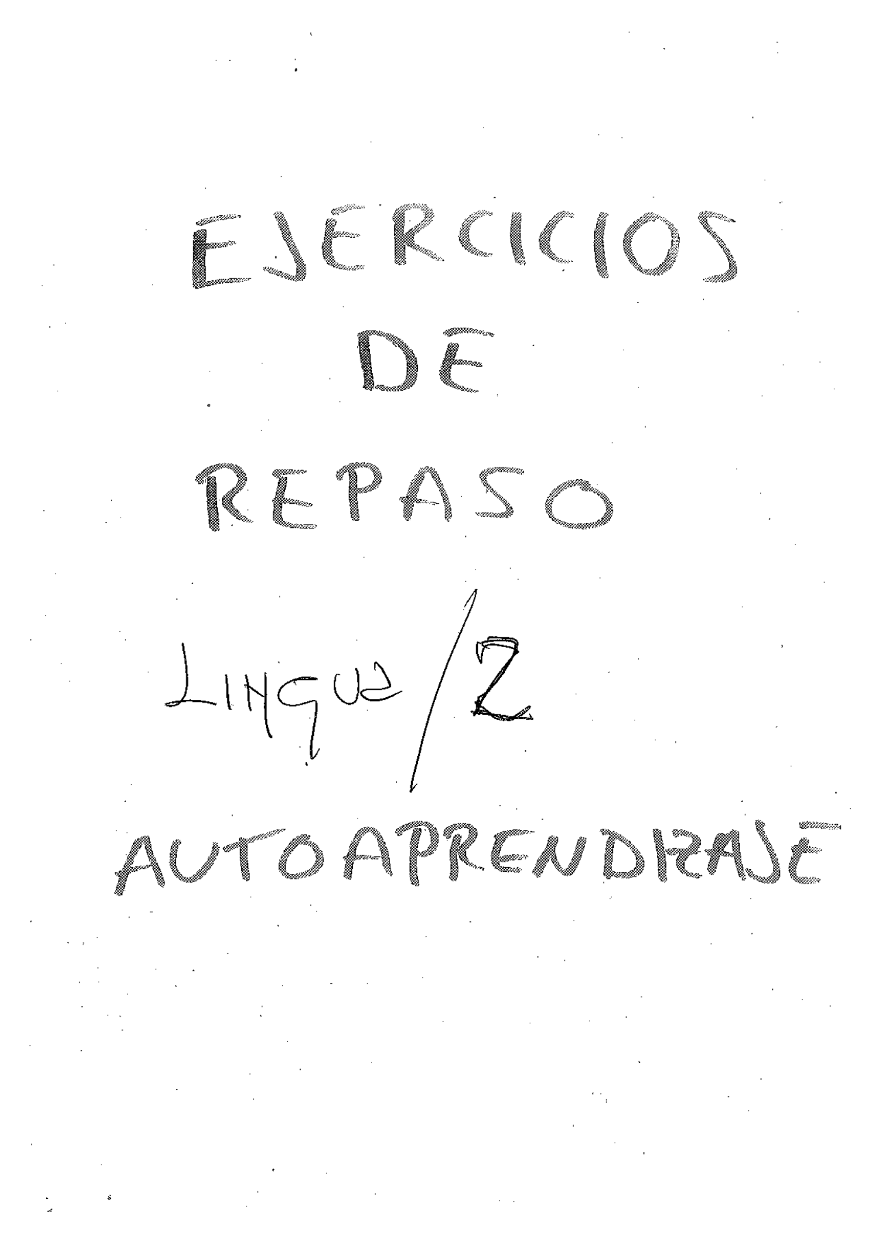 Lingua Spagnola 2 Esercizi Docsity