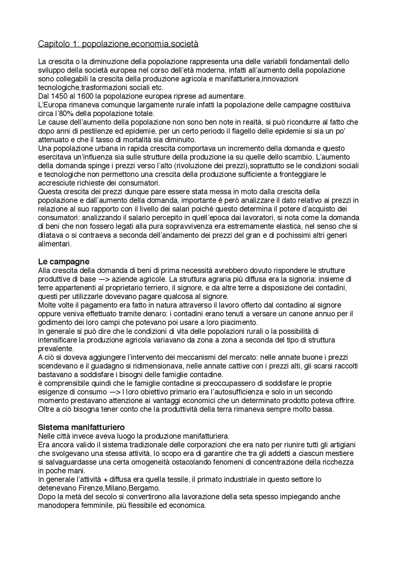 Riassunto Di Storia Moderna Docsity
