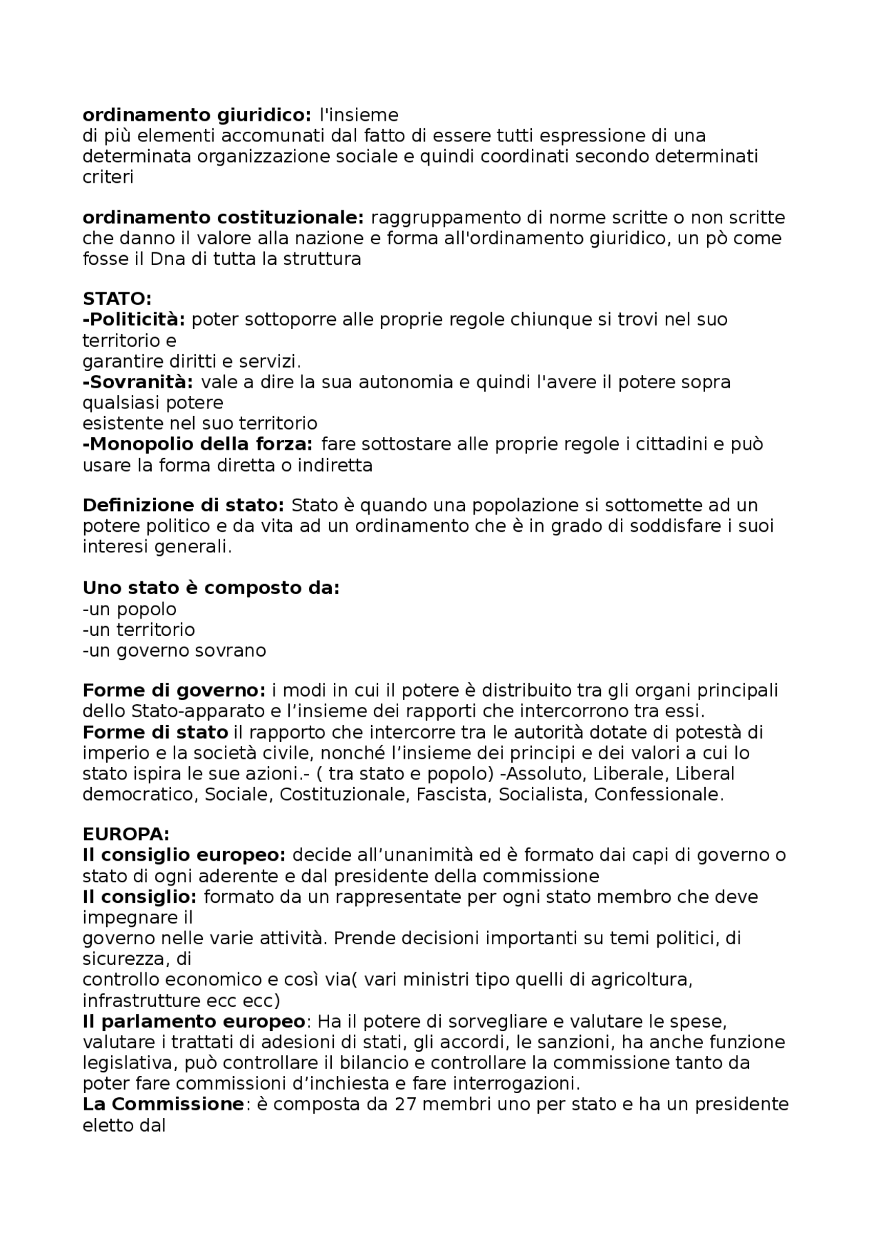 Definizioni Diritto Pubblico Base Appunti Di Diritto Pubblico Docsity