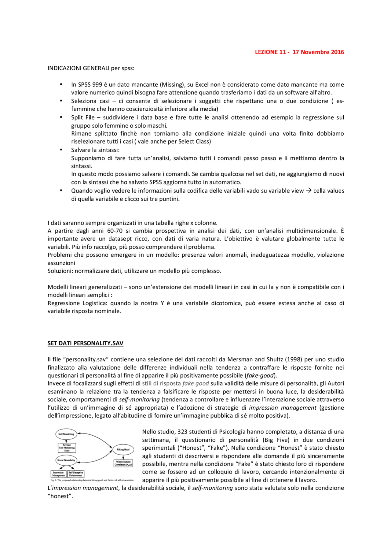 Appunti Completi Statistica Per Scienze Sociali E Psicologia Docsity