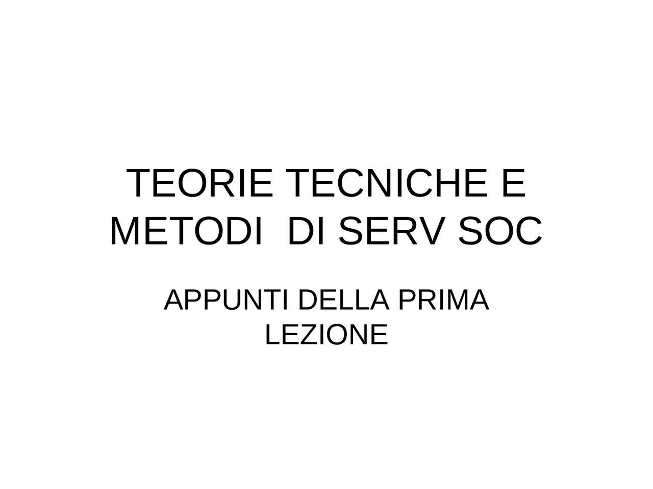 Teorie E Metodi Nel Servizio Sociale Docsity