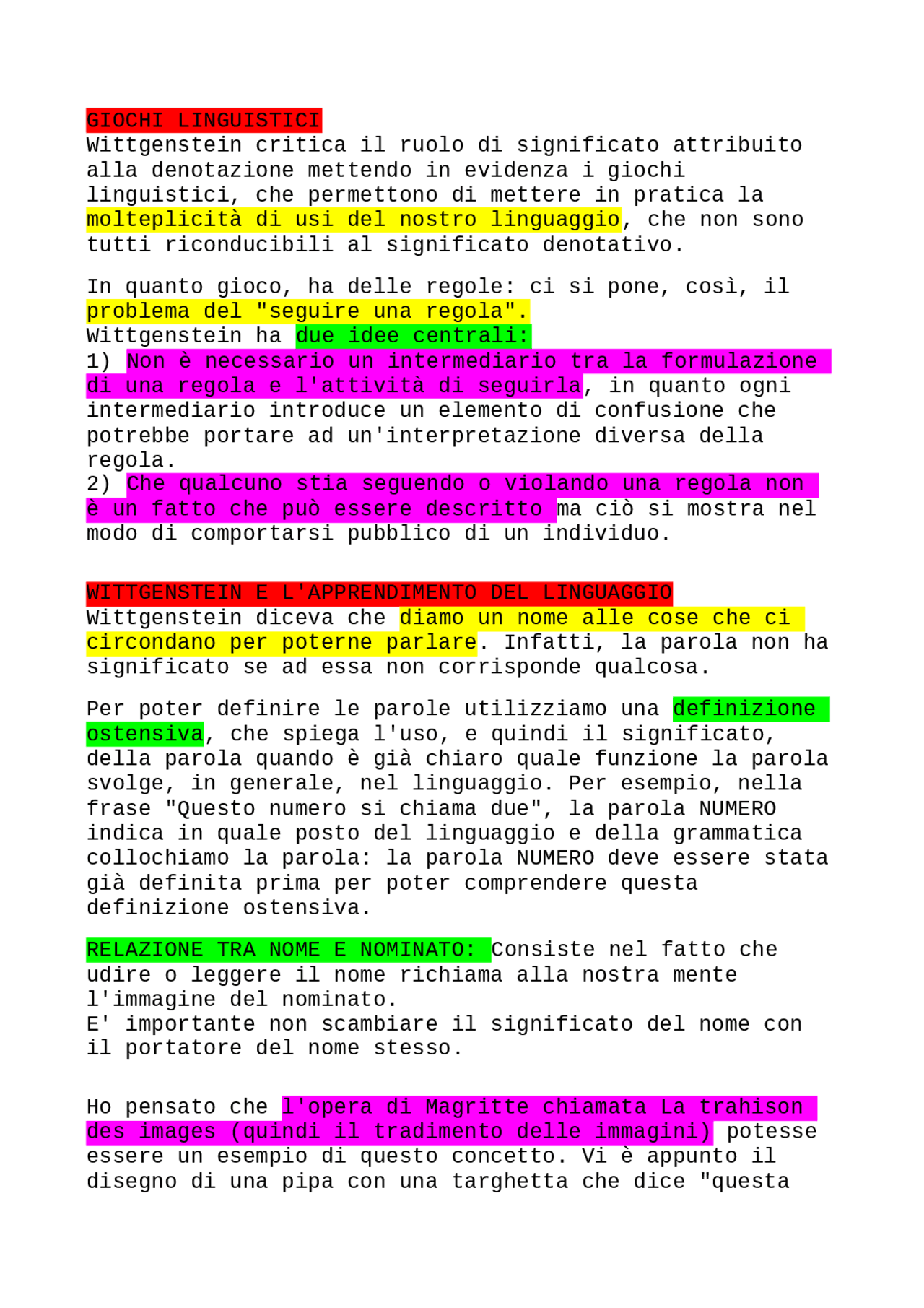 Wittgenstein E I Giochi Linguistici Appunti Di Filosofia Del