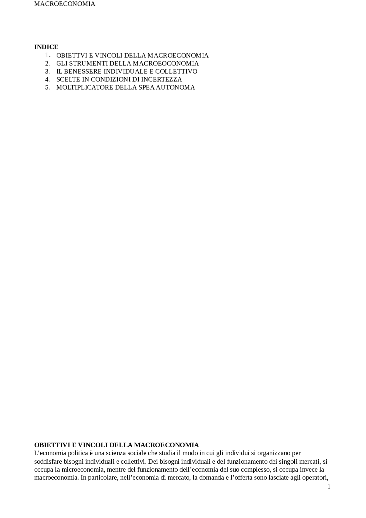Lezioni Di Macroeconomia Docsity