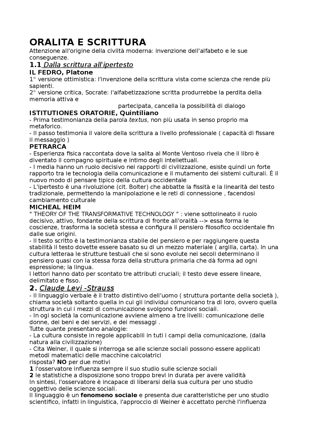La Comunicazione Maestri E Paradigmi Docsity