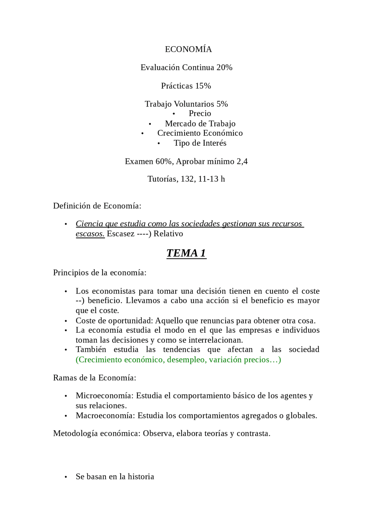 Economía Rrll Y Rrhh Apuntes De Economía Docsity