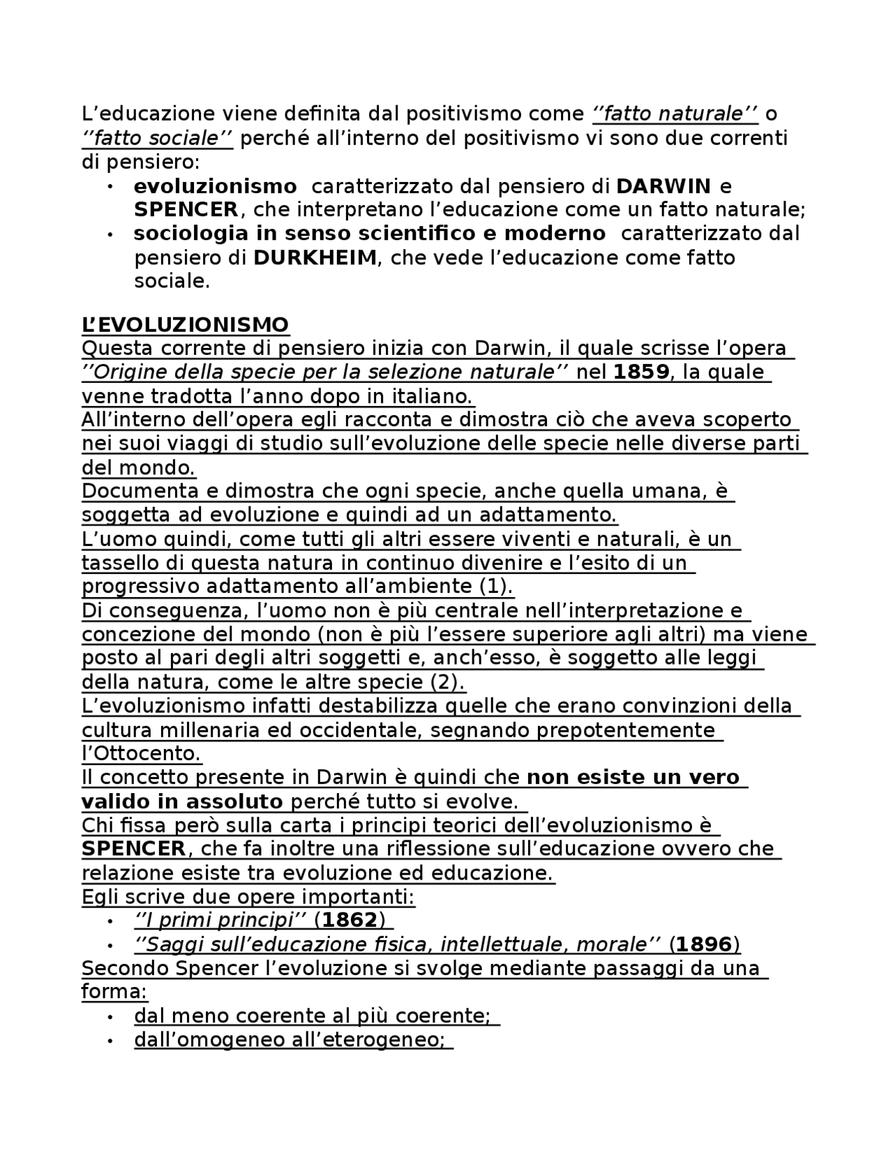 Storia Delle Istituzioni Educative Docsity
