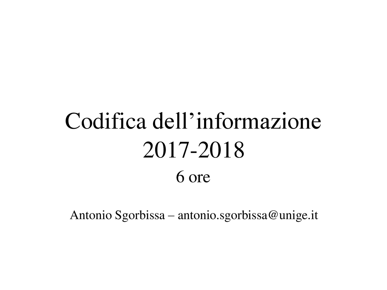 Slide Fondamenti Informatica 3 Docsity