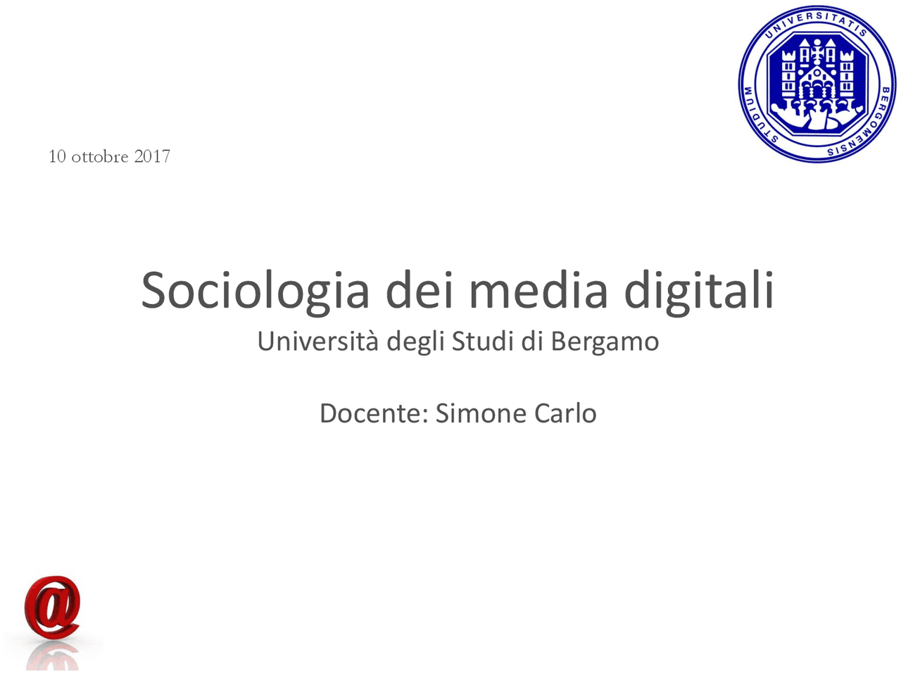 Sociologia Dei Media Digitali Docsity