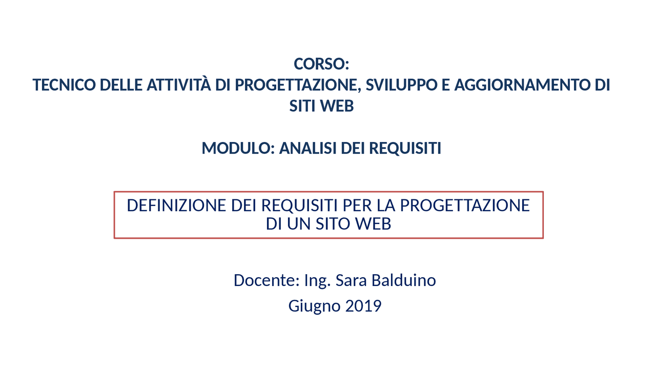 Appunti Analisi Dei Requisiti Docsity