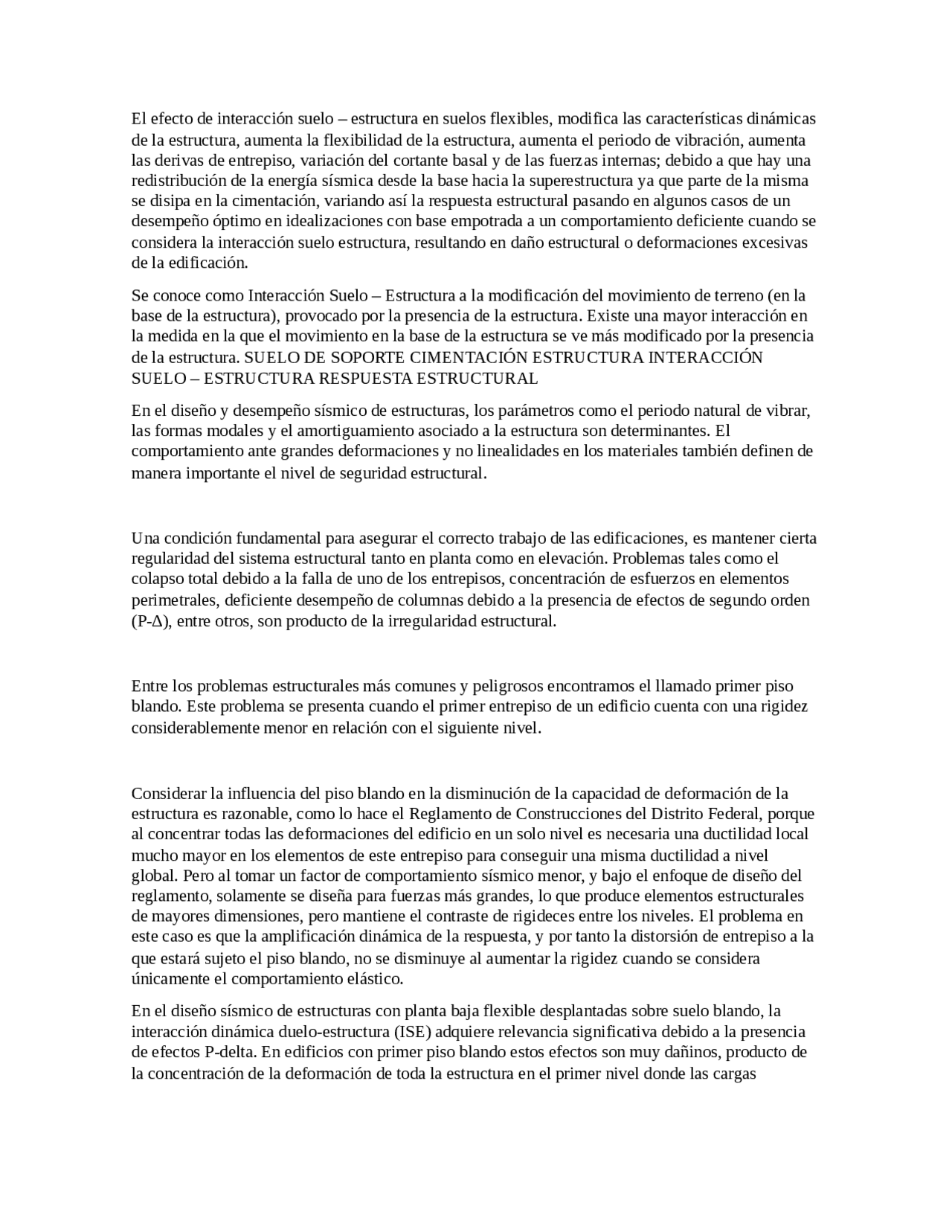 Interaccion suelo estructura - Docsity