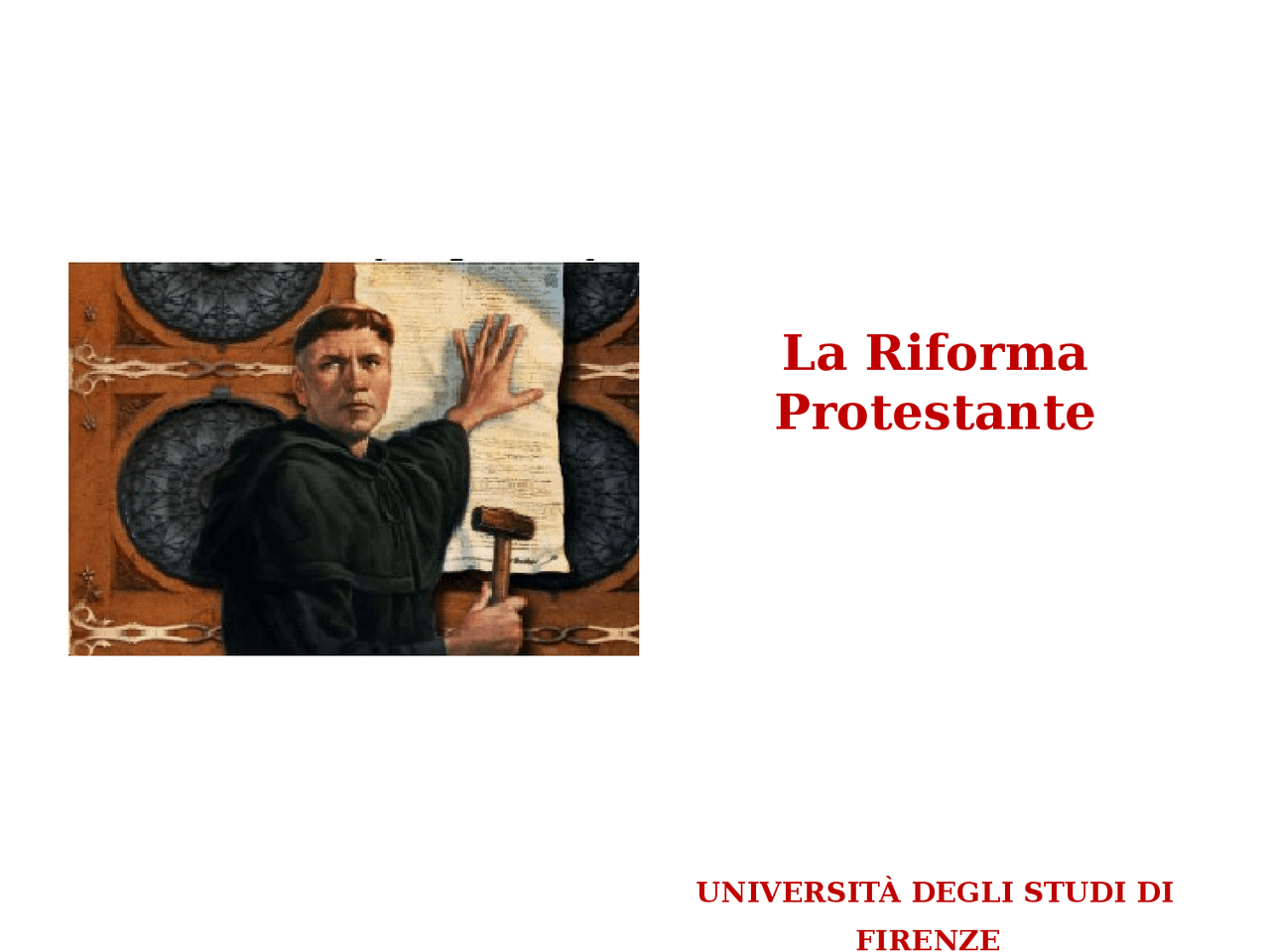 La riforma protestante - lezione 1 - Docsity
