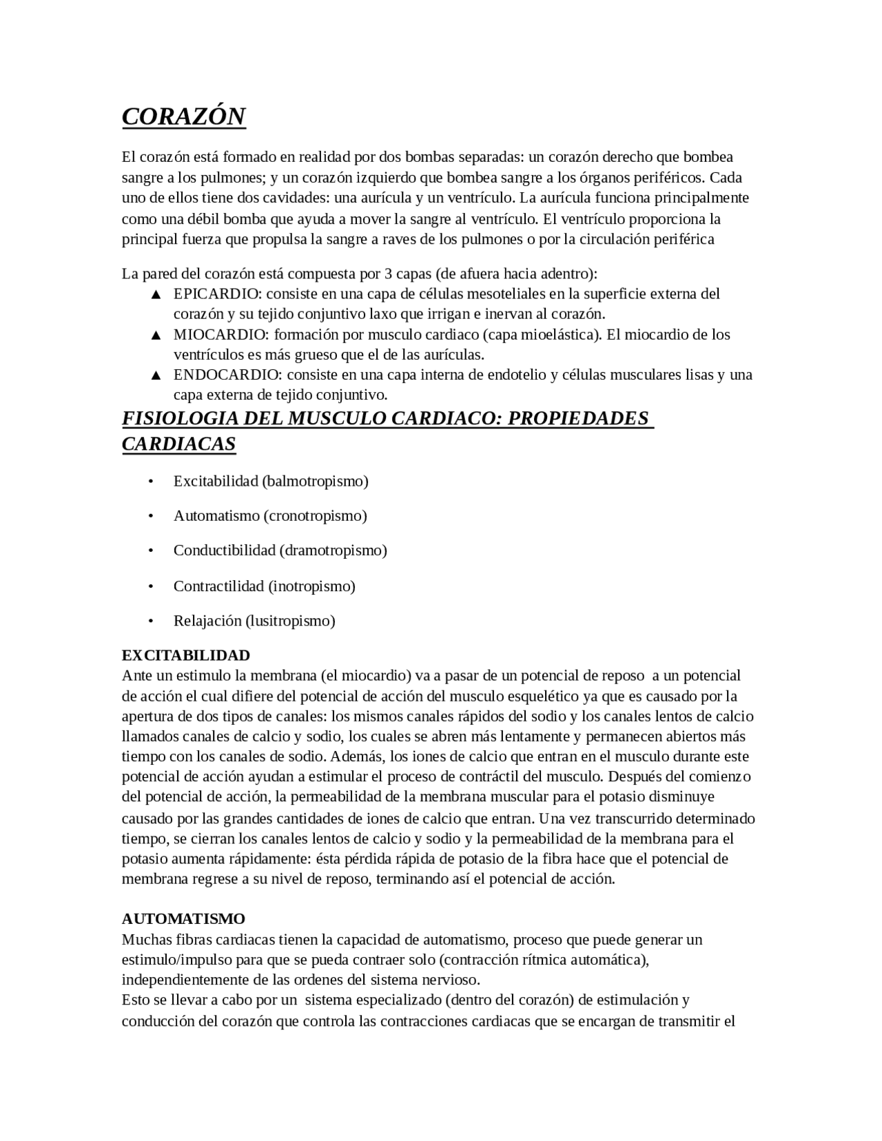 Sistema Cardiovascular Resúmenes De Fisiología Docsity