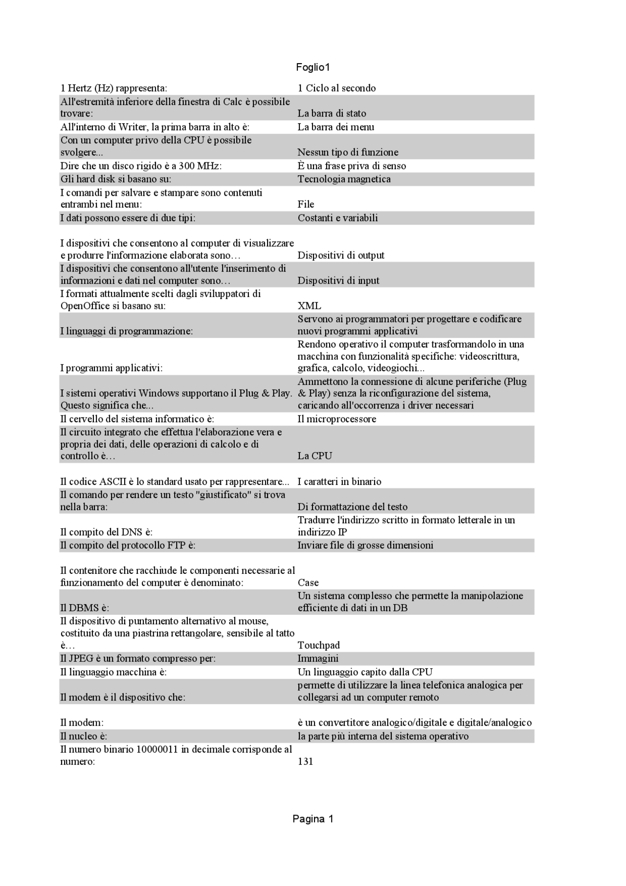 Strumenti Informatici Per Lo Sport Docsity
