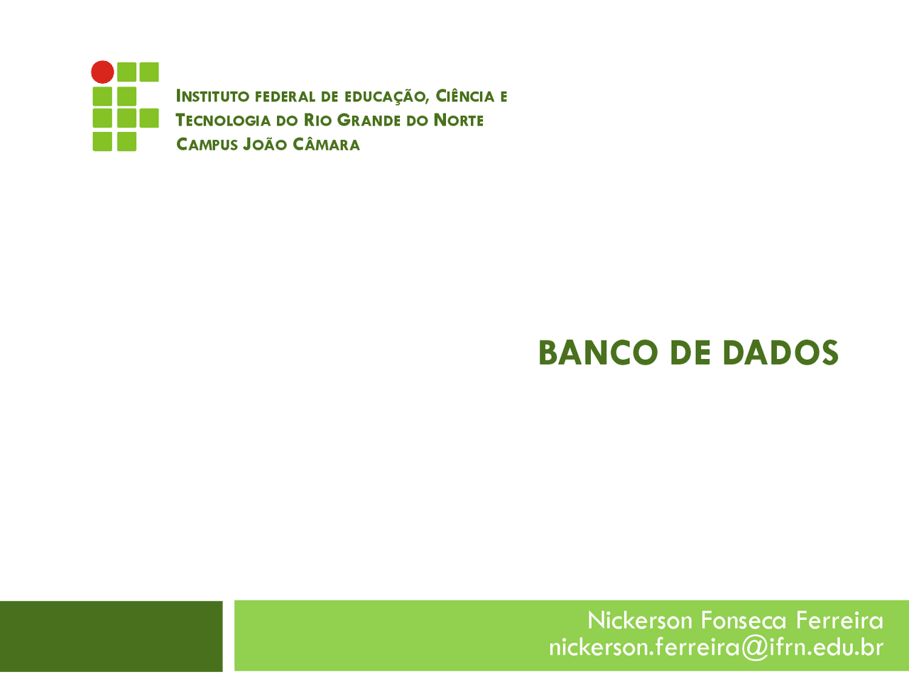 Introdução A Banco De Dados Docsity