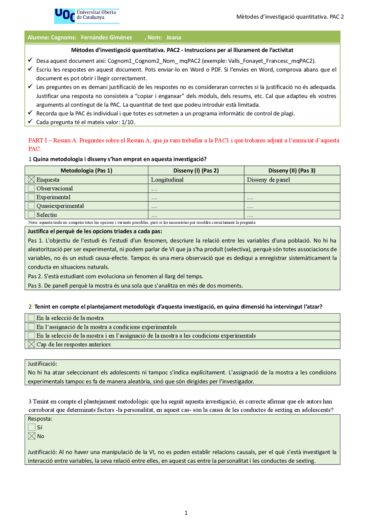Pac 2 Mètodes Dinvestigació Quantitativa Docsity
