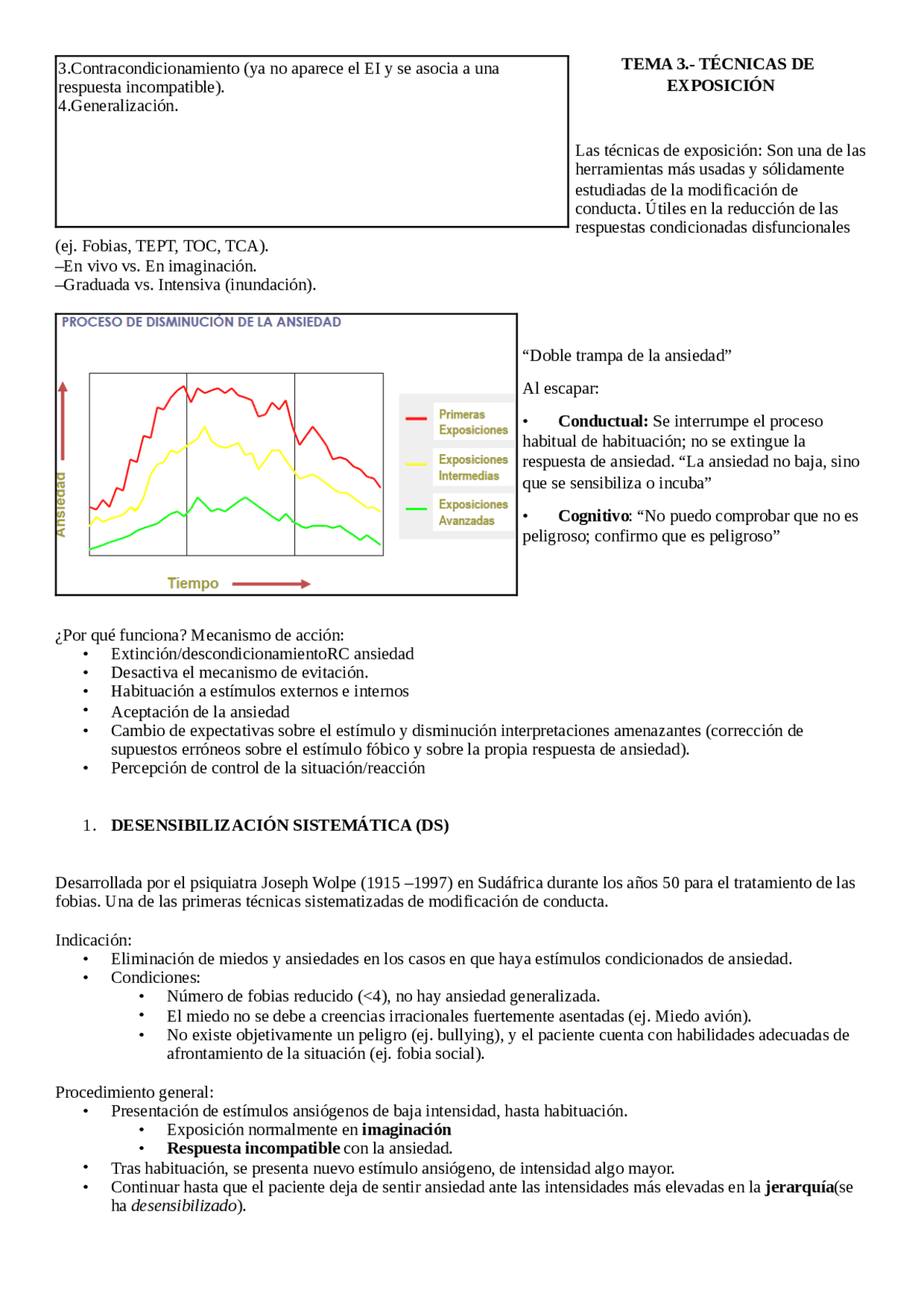 Tema 3 Psicologia Clinica Docsity