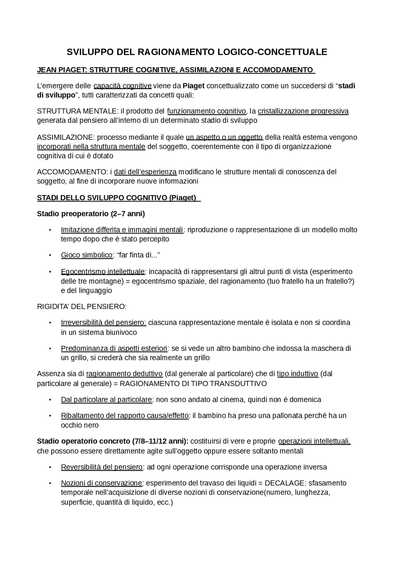 Riassunto Psicologia Delleducazione Docsity