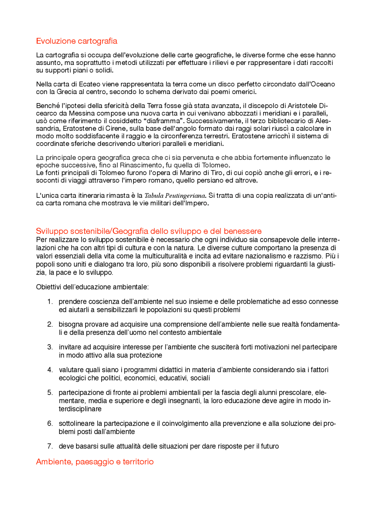 Domande Esame Educazione Ambientale Docsity