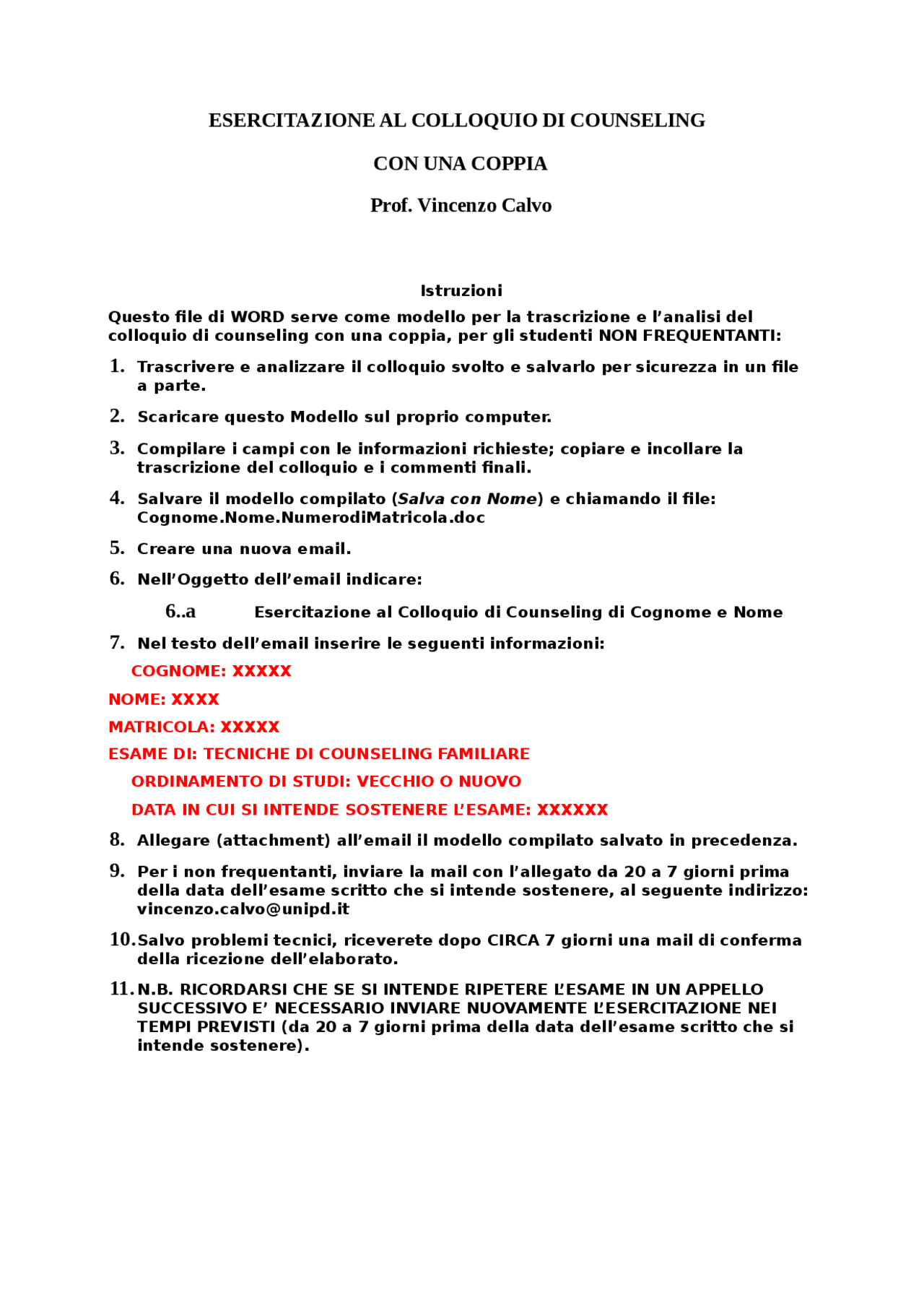 Come Svolgere Un Colloquio Di Counseling Docsity