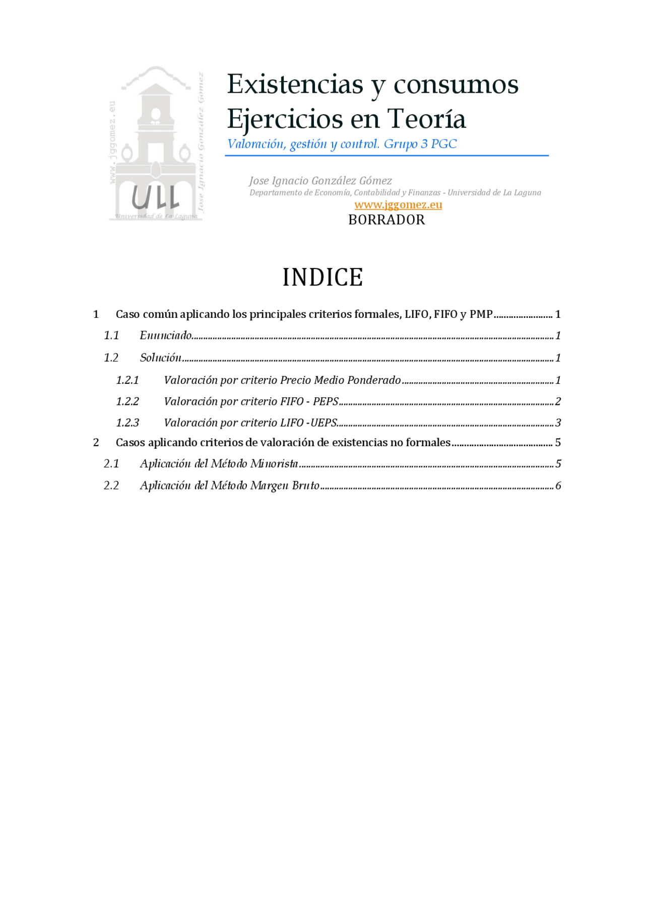 Ejercicios De Contabilidad De Costes Y Gestion Docsity
