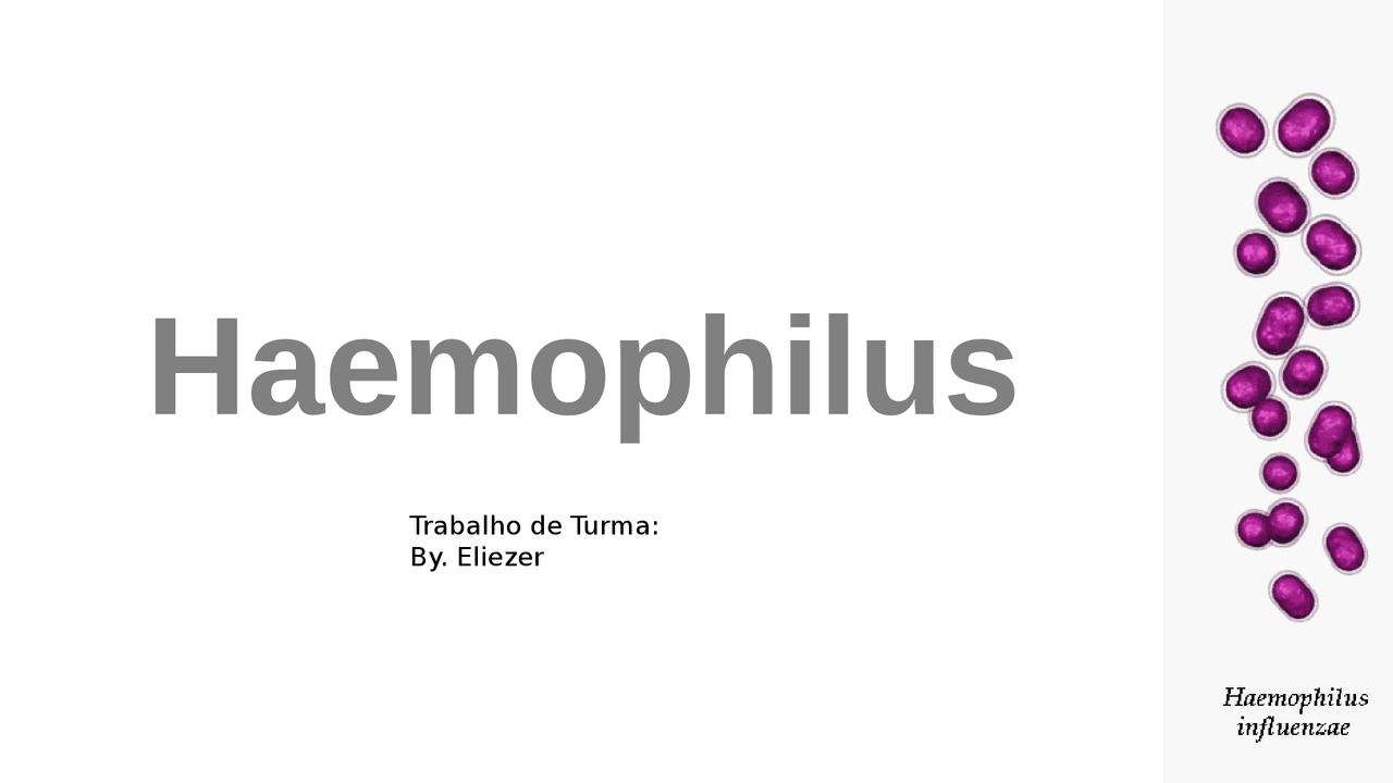 Haemophilus Las infecciones bacterianas invasivas se encuentran entre ...